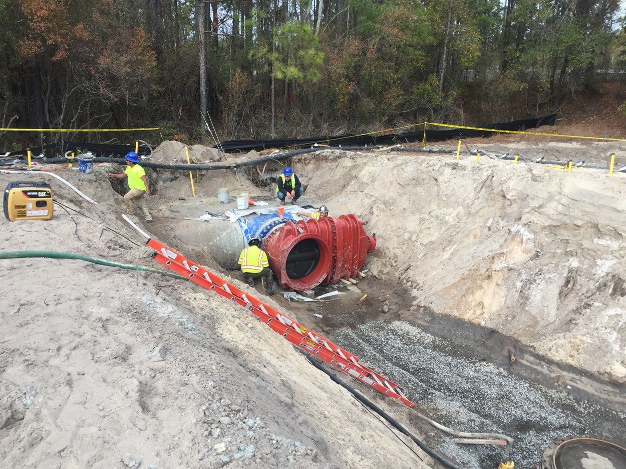 48” Raw Water Main Relocation | Ruby-Collins Inc.